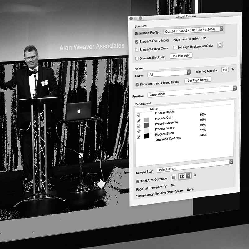 Excessive total area coverage - Stephens & George Print Group